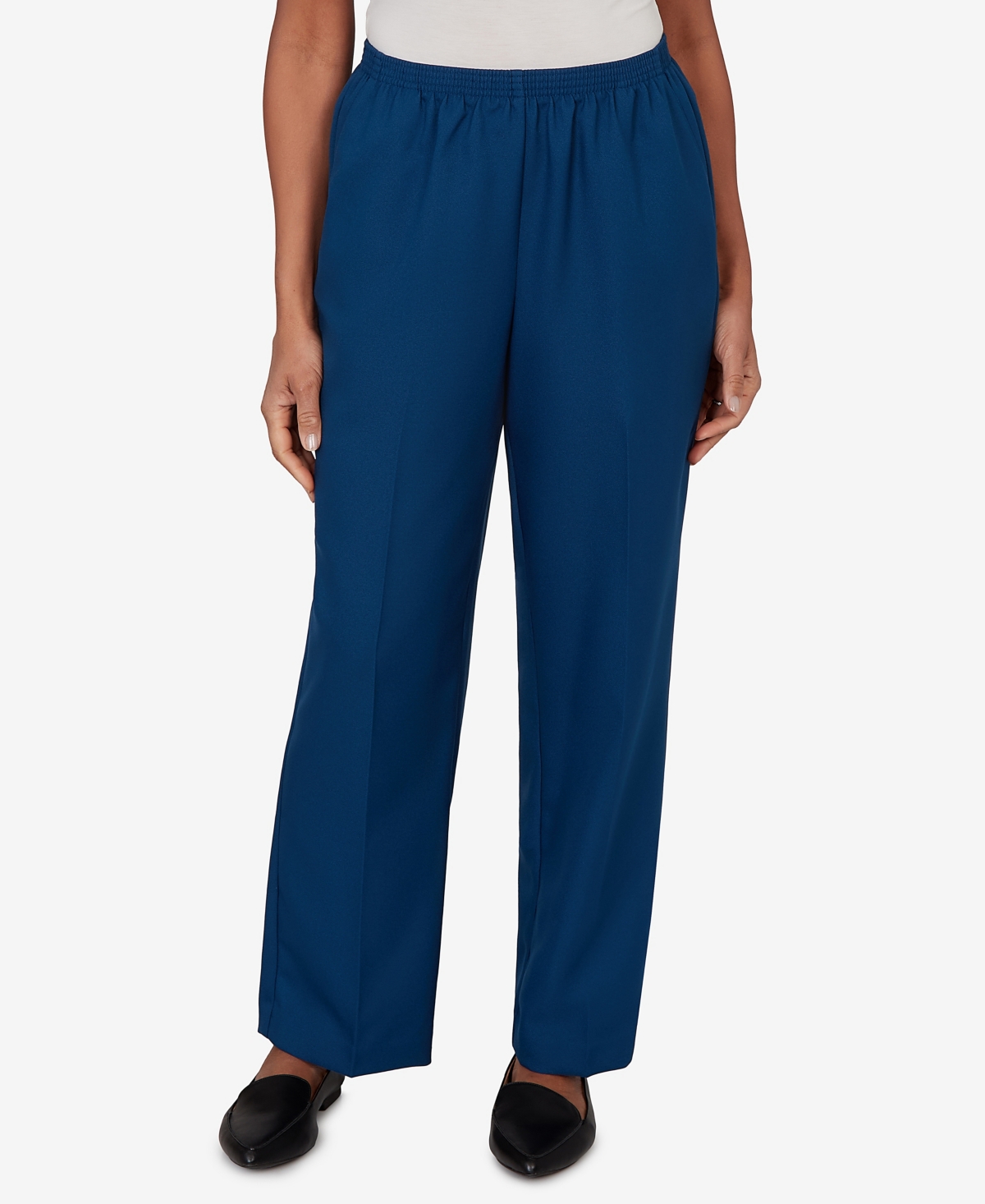 Click here for Alfred Dunner Womens Colored Classic Pull-On Pants... prices