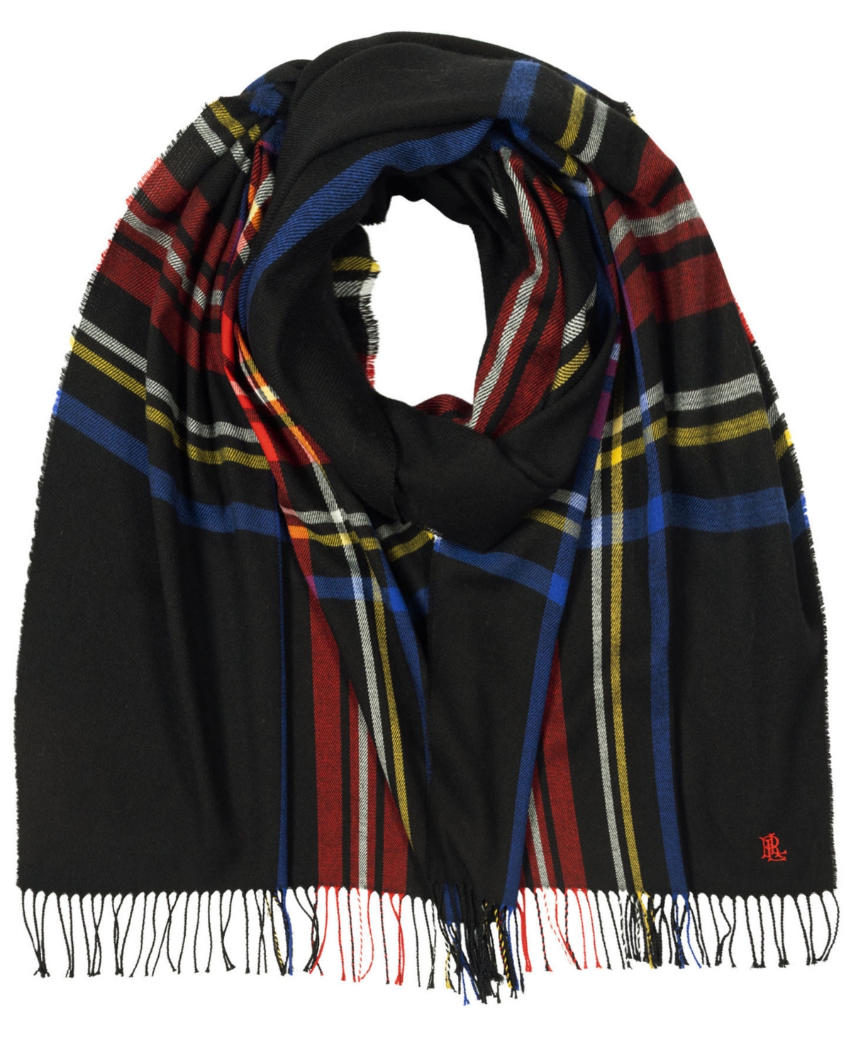 Click here for Lauren Ralph Lauren Exploded Plaid Merino Scarf -... prices
