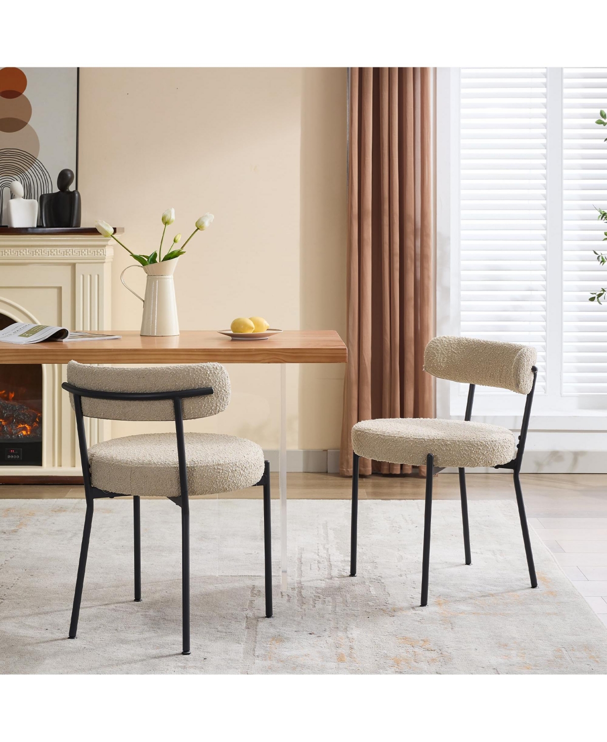 Click here for homfan Dining Chairs Set of 2  Upholstered Dining... prices