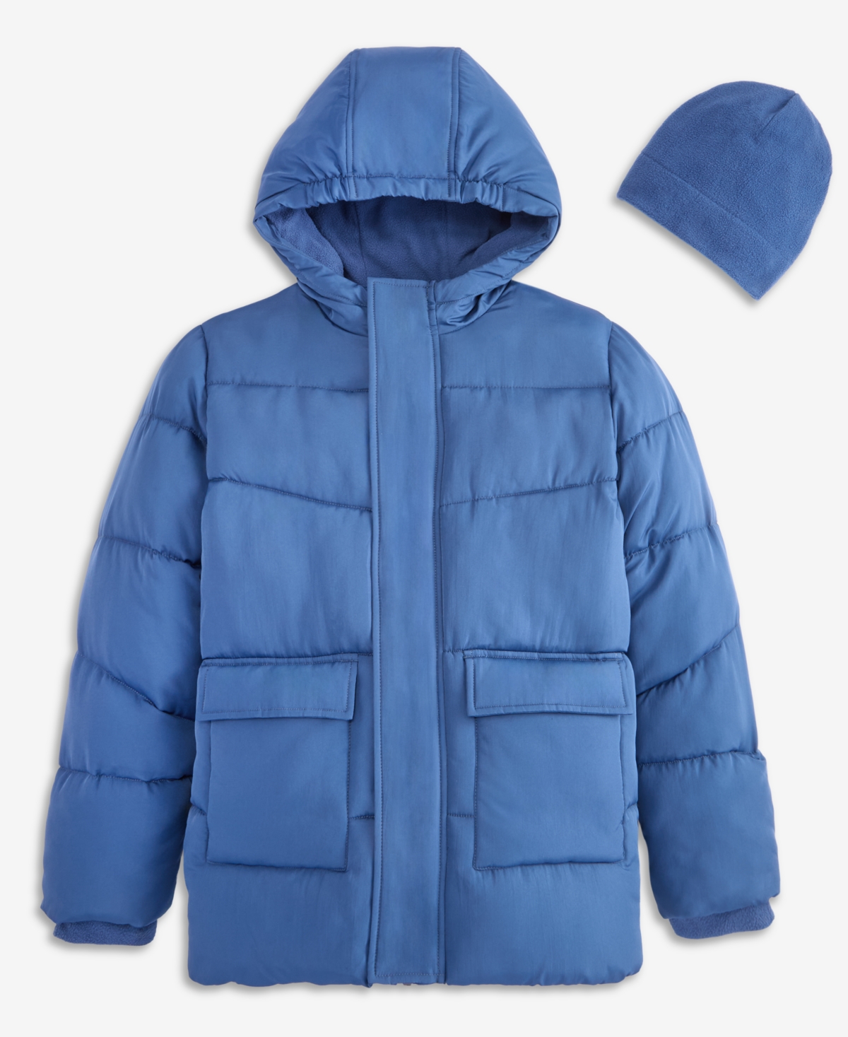 Click here for S Rothschild & Co Boys Xs-xl Solid Quilted Puffer... prices