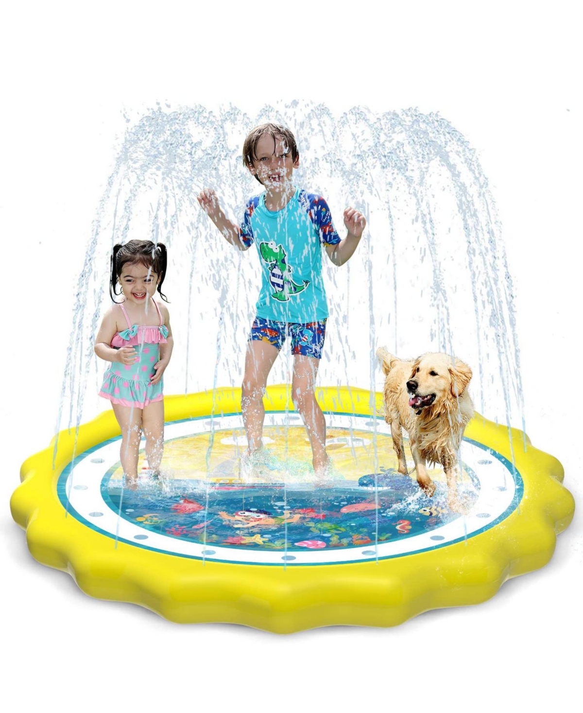 Click here for Aofar 60Sprinkler Splash Pad Pool Play Mat Ocean -... prices