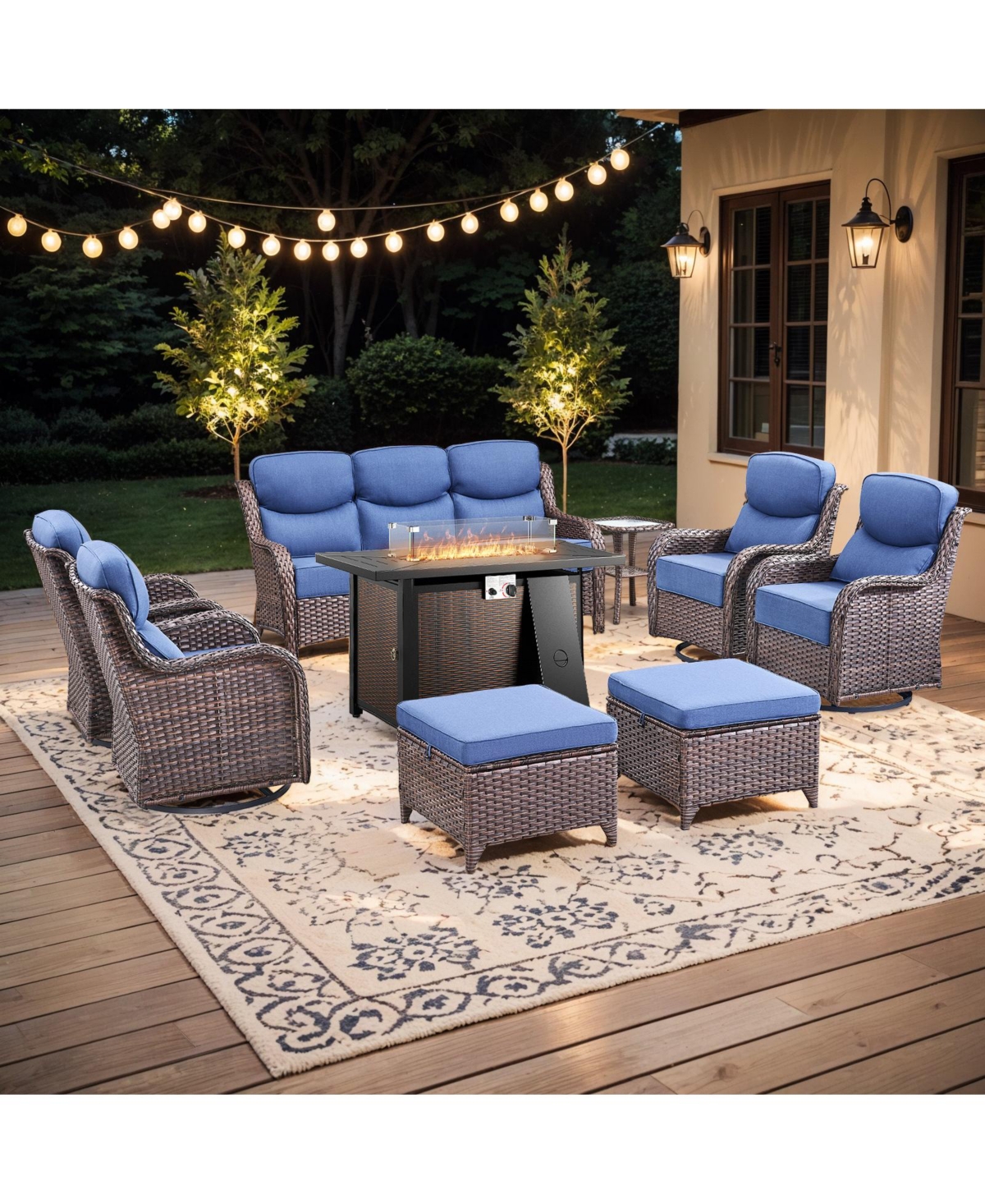 Click here for Pocassy 9 Pieces Patio Furniture Set  Outdoor Wick... prices