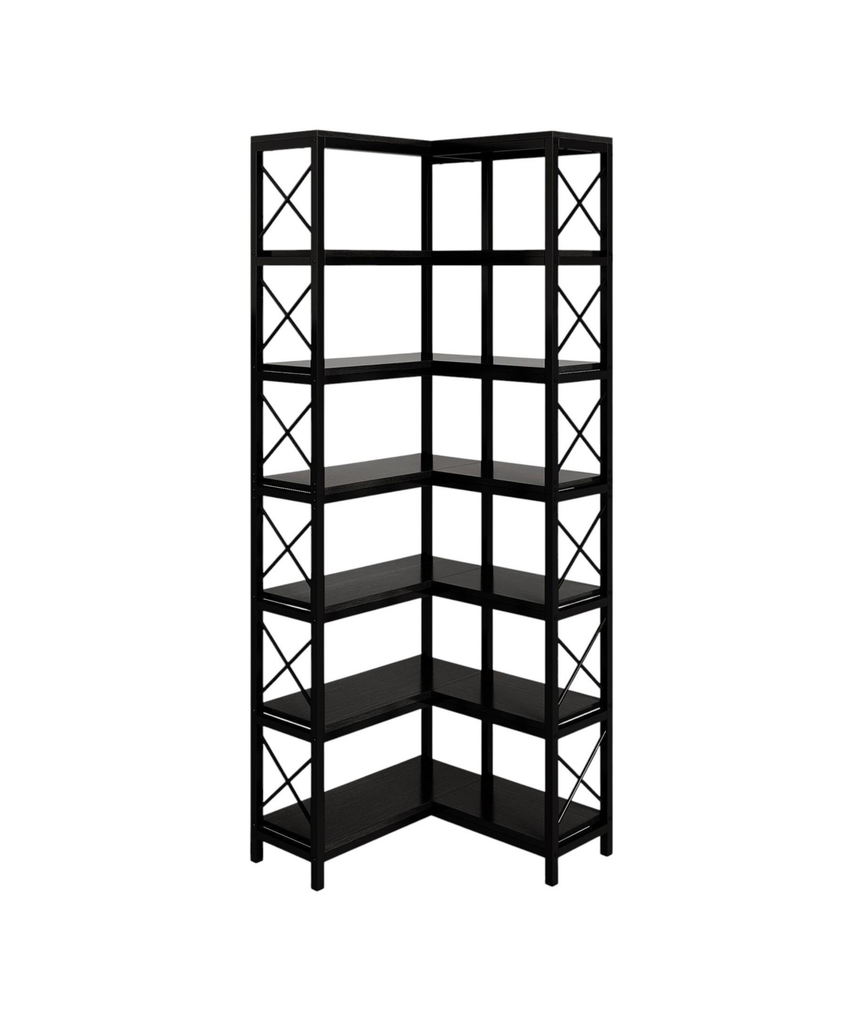 Click here for Slickblue Corner Bookcase with 7 Open Storage Shel... prices