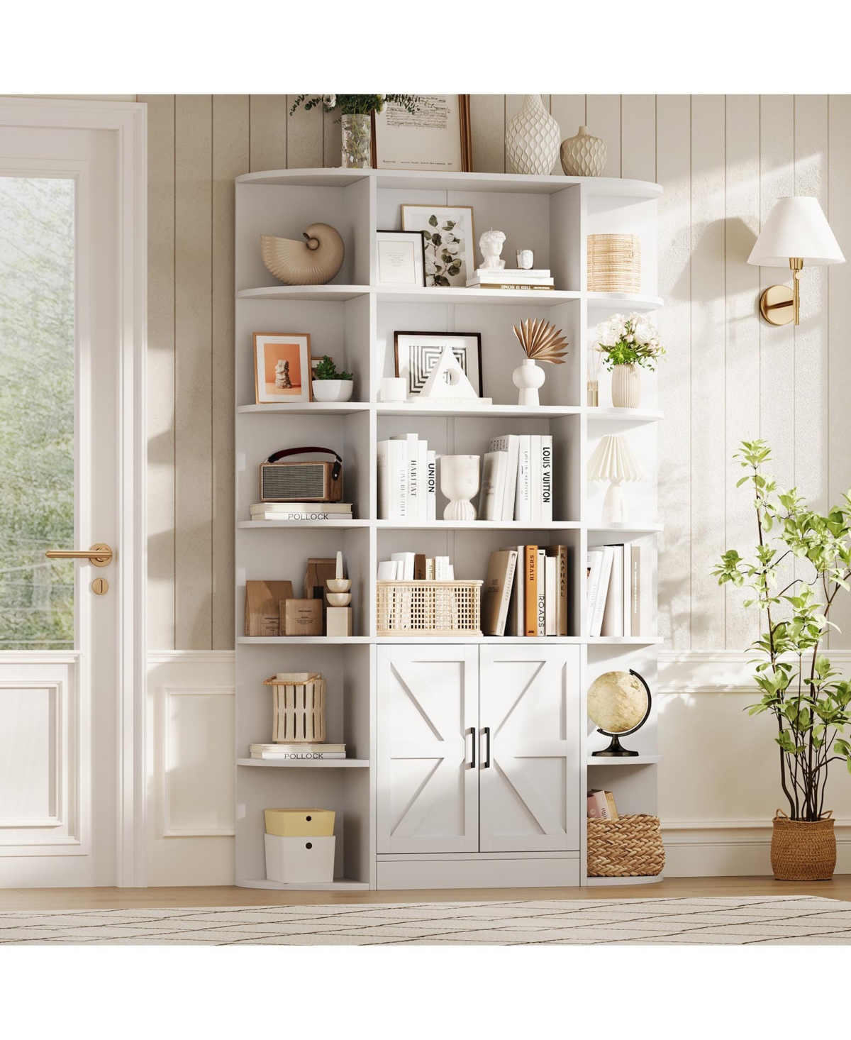 Click here for homfan Furniture 6-Tier Wooden Storage Bookcase wi... prices