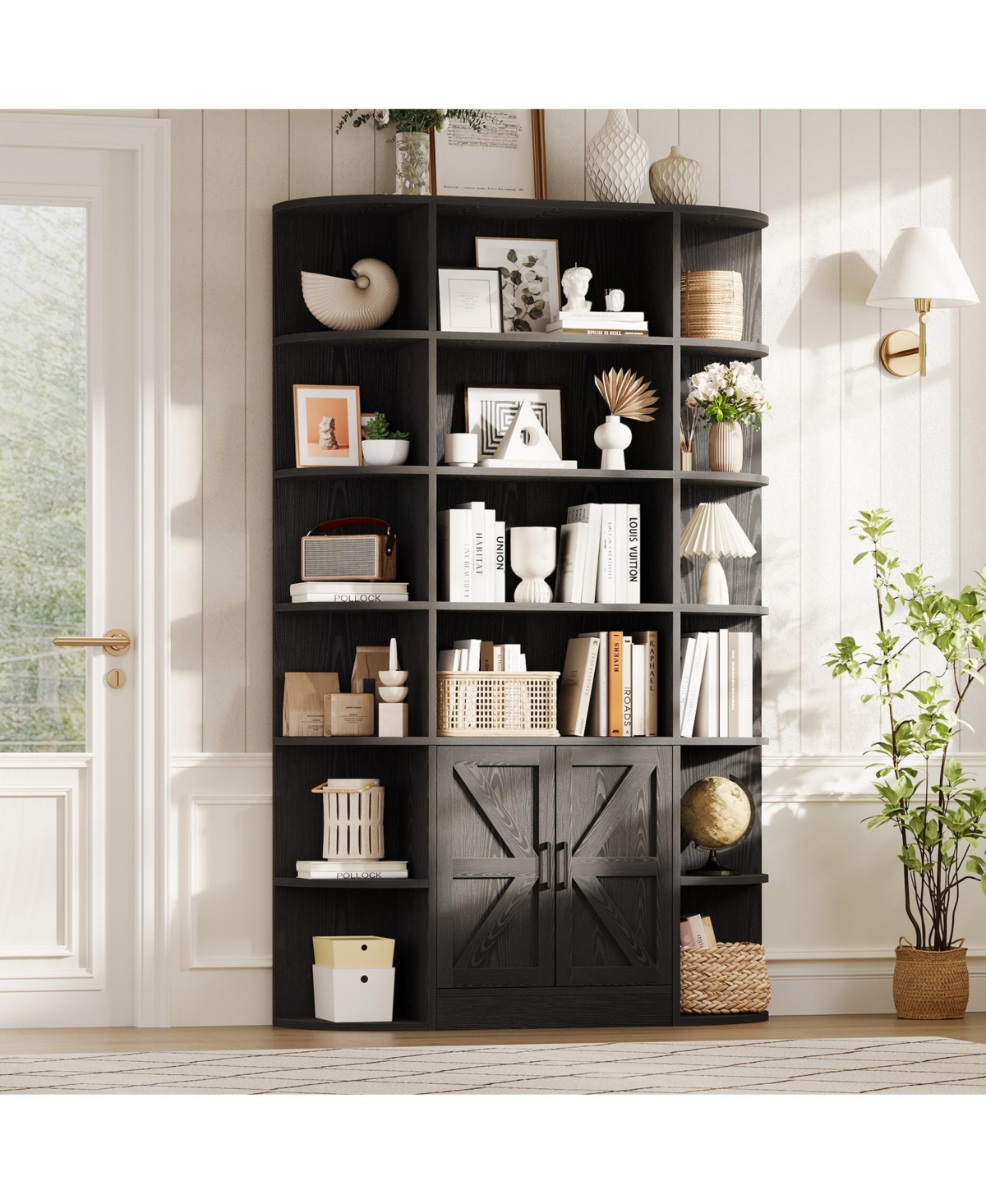 Click here for homfan Furniture 6-Tier Wooden Storage Bookcase wi... prices