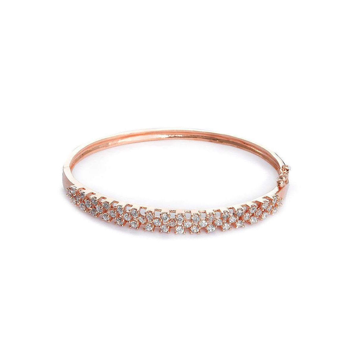 Click here for Sohi Womens silver Soiree Stone Bangle Bracelet -... prices