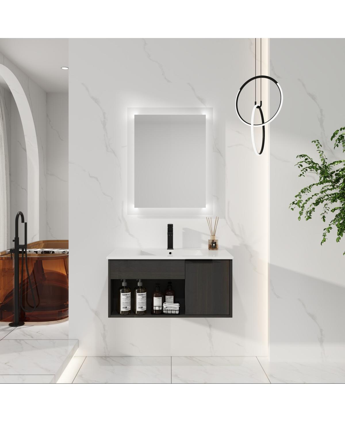 Click here for Sillysis Wall Mounted Bathroom Vanity with Ceramic... prices