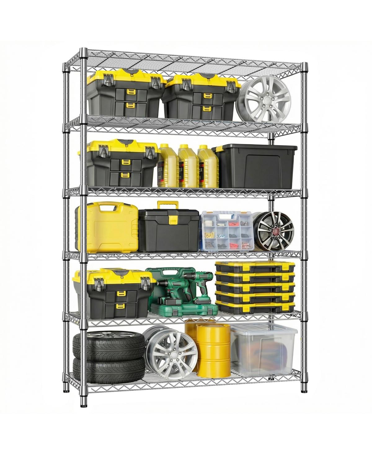 Click here for Streamdale Furniture 6-Tier Adjustable Metal Stora... prices