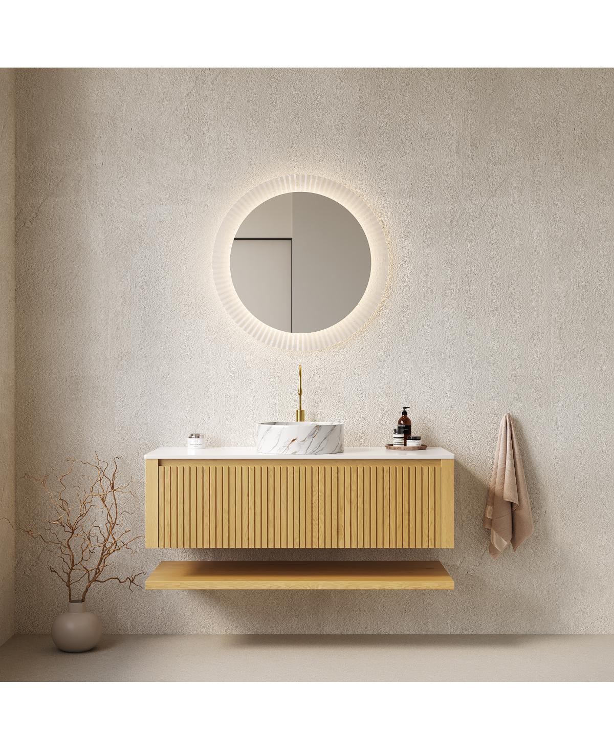Click here for Sillysis 48 Inch Wall Mounted Bathroom Vanity with... prices