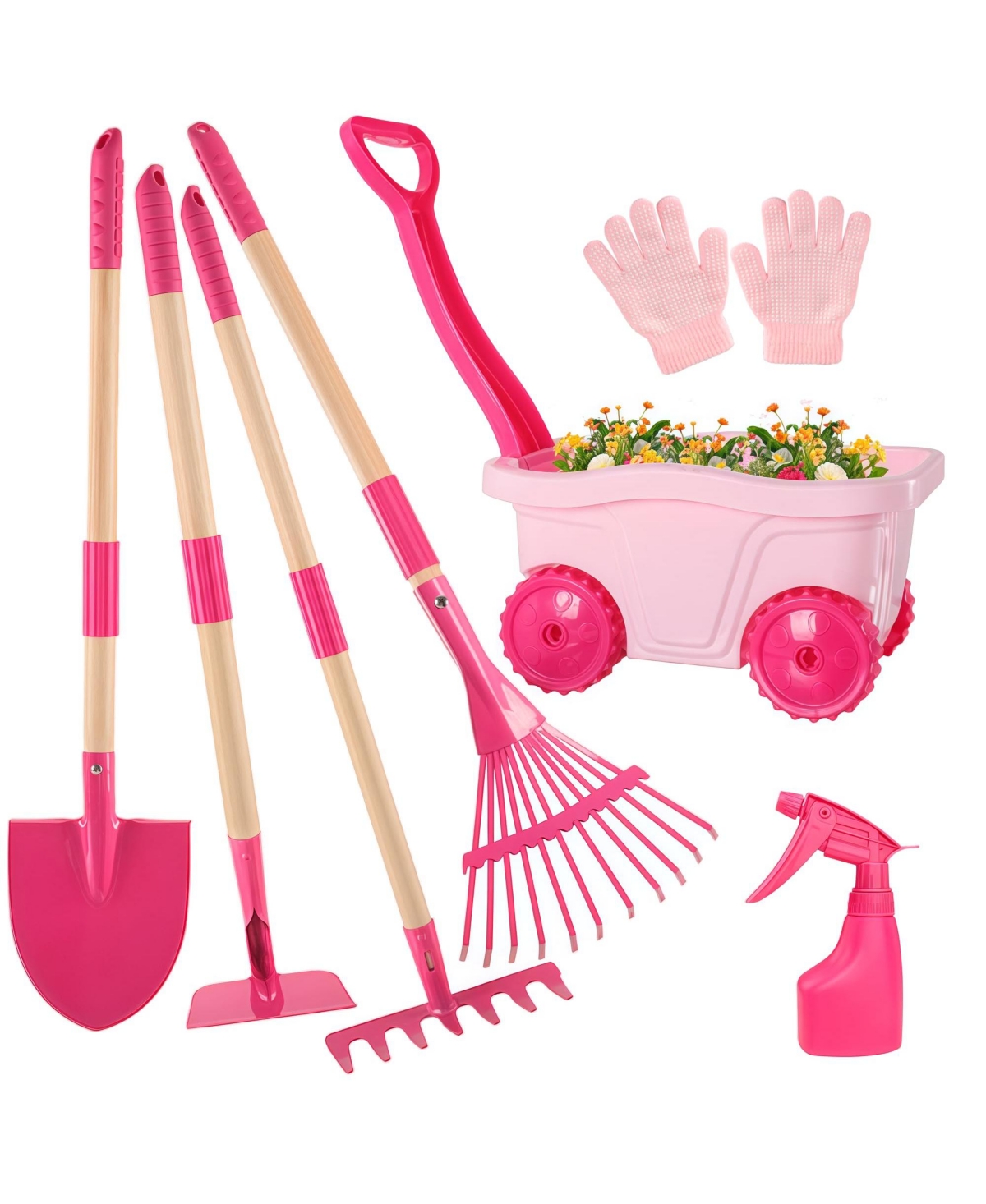 Click here for Xdovet Gardening Tools Set Kids Wheelbarrow Shovel... prices