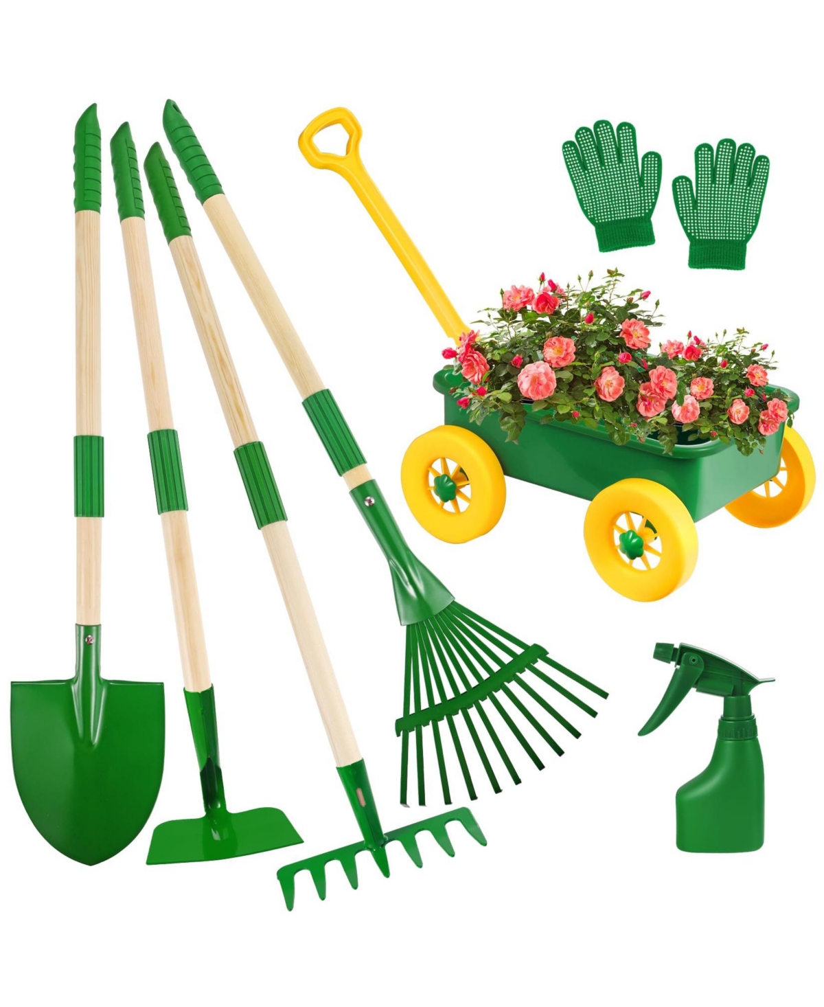 Click here for Xdovet Gardening Tools Set Kids Wheelbarrow Shovel... prices