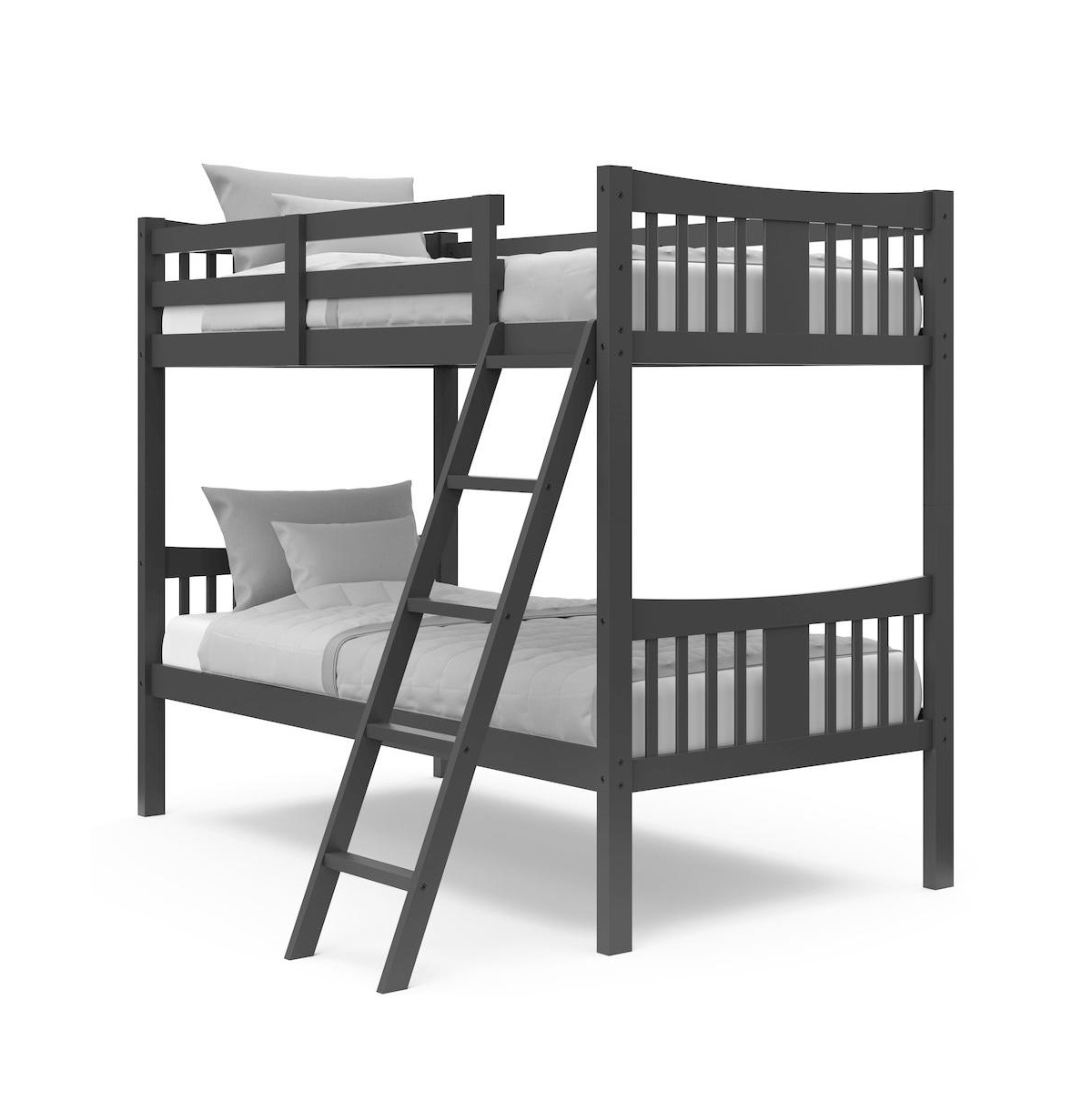 Click here for Storkcraft Caribou Twin-over-Twin Bunk Bed - Grey prices