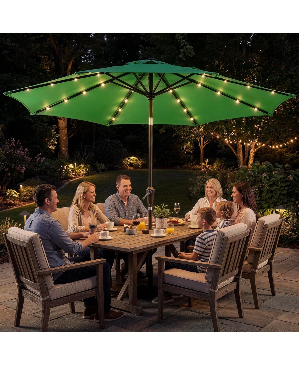 Click here for homfan 10Feet Solar Led Patio Umbrella With 32 Lig... prices
