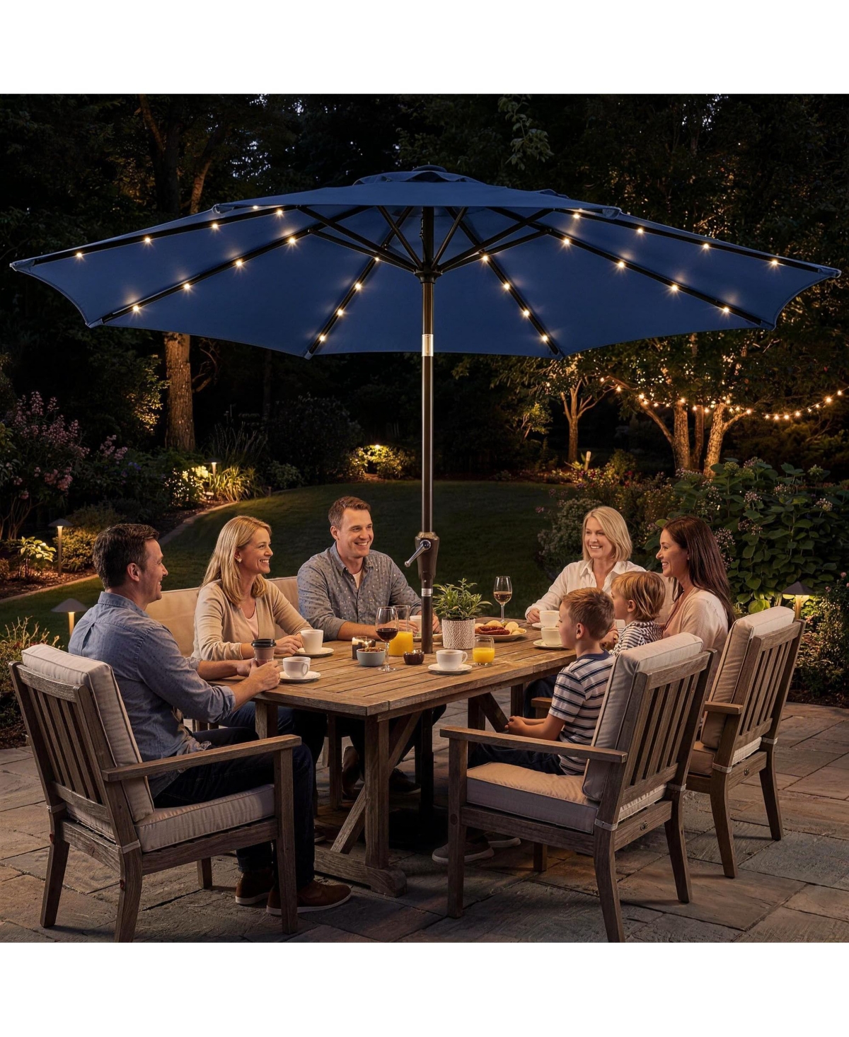 Click here for homfan 10Feet Solar Led Patio Umbrella With 32 Lig... prices