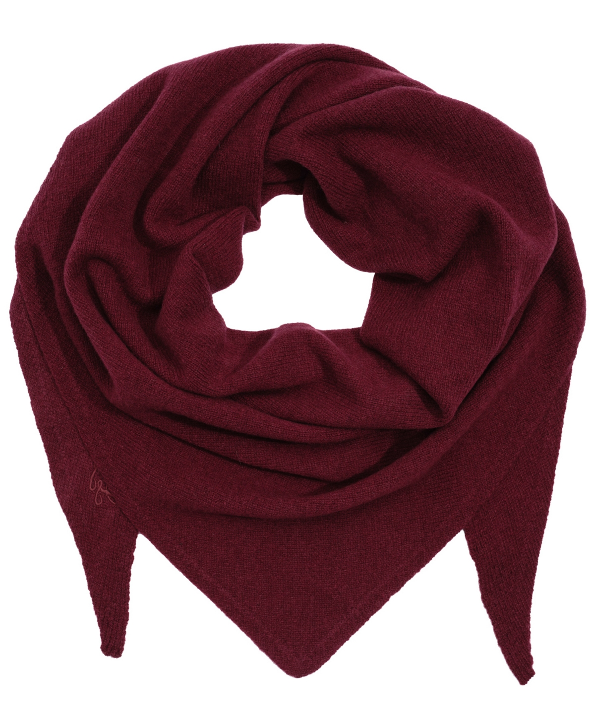 Click here for Lauren Ralph Lauren Wool Knit Triangle Scarf - Dar... prices
