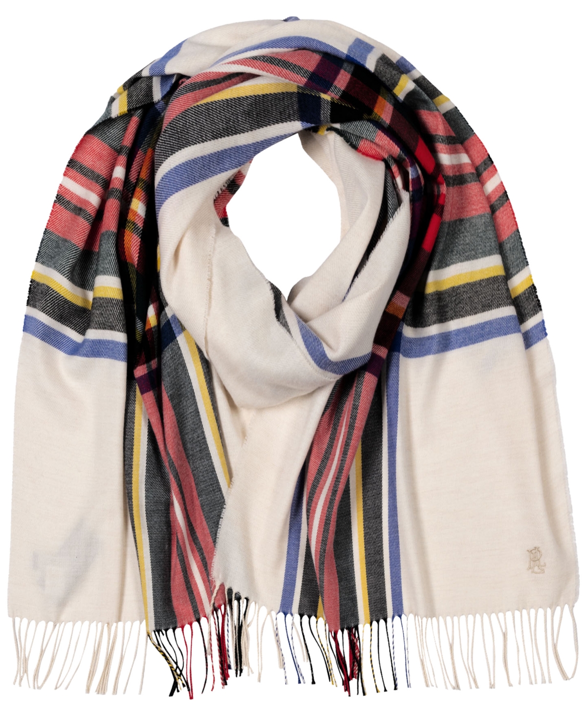 Click here for Lauren Ralph Lauren Exploded Plaid Merino Scarf -... prices