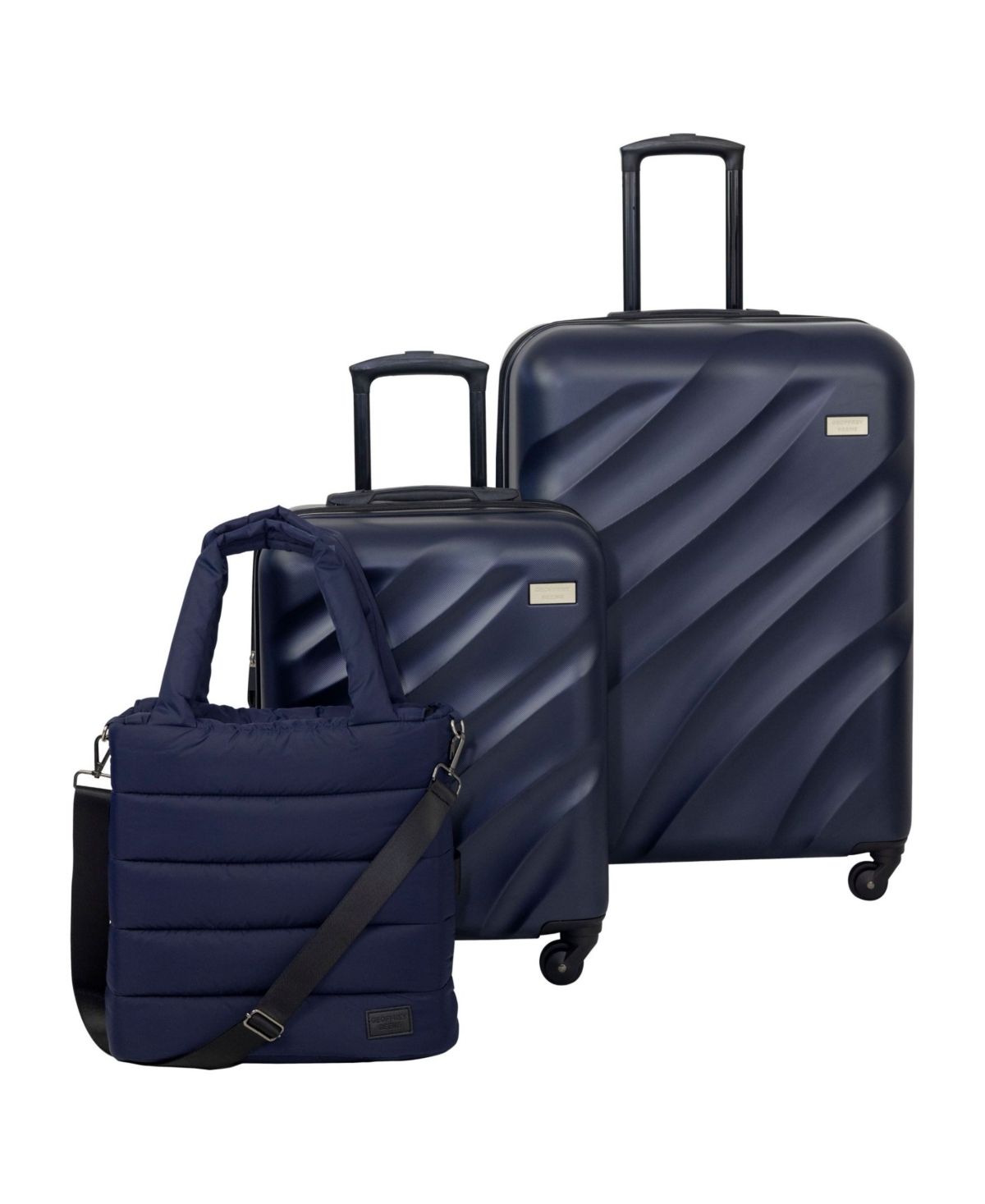 Click here for Geoffrey Beene Puffer 3-Piece Hardside Luggage Set... prices