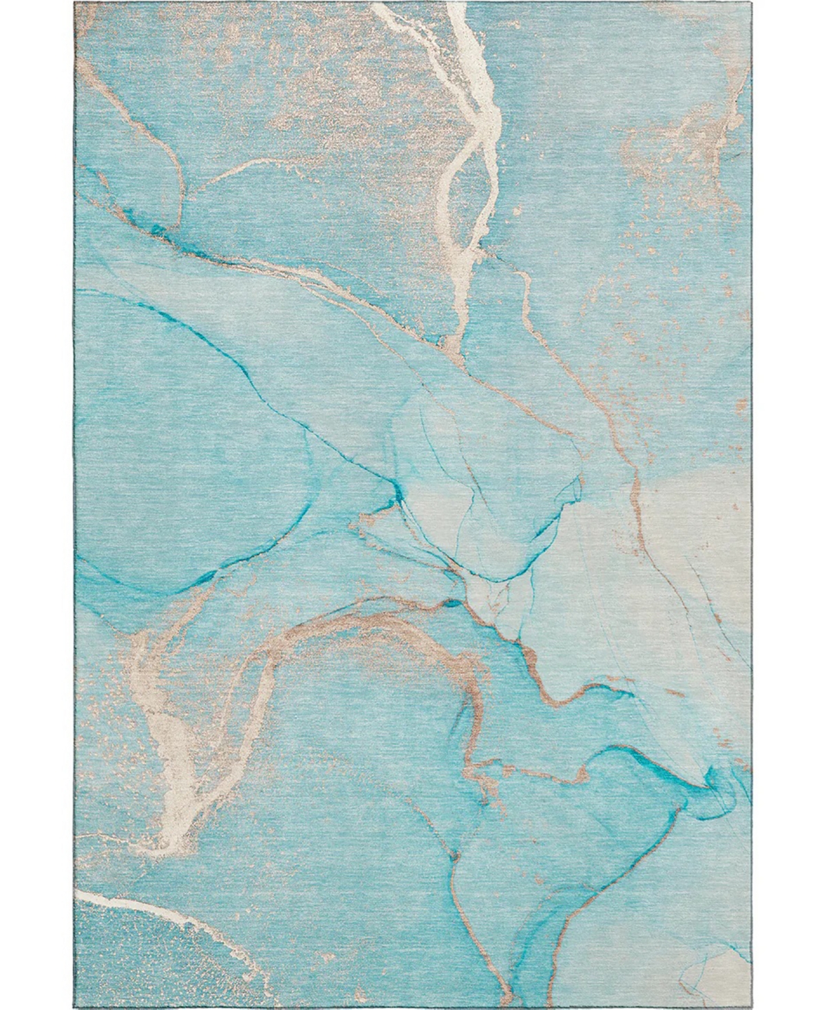 Click here for Dalyn Odyssey Washable OY7 10 x 14 Area Rug - Aqua prices