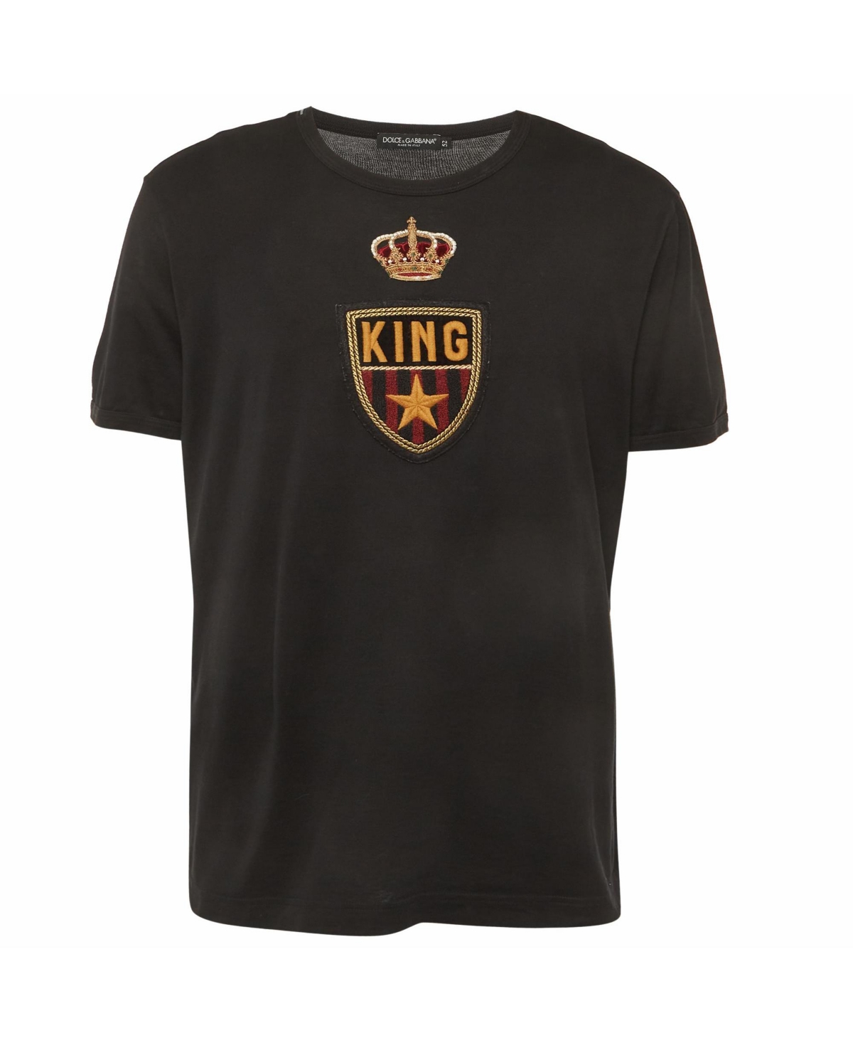 Click here for Pre-Owned Dolce & Gabbana Mens Jersey Crest Appliq... prices