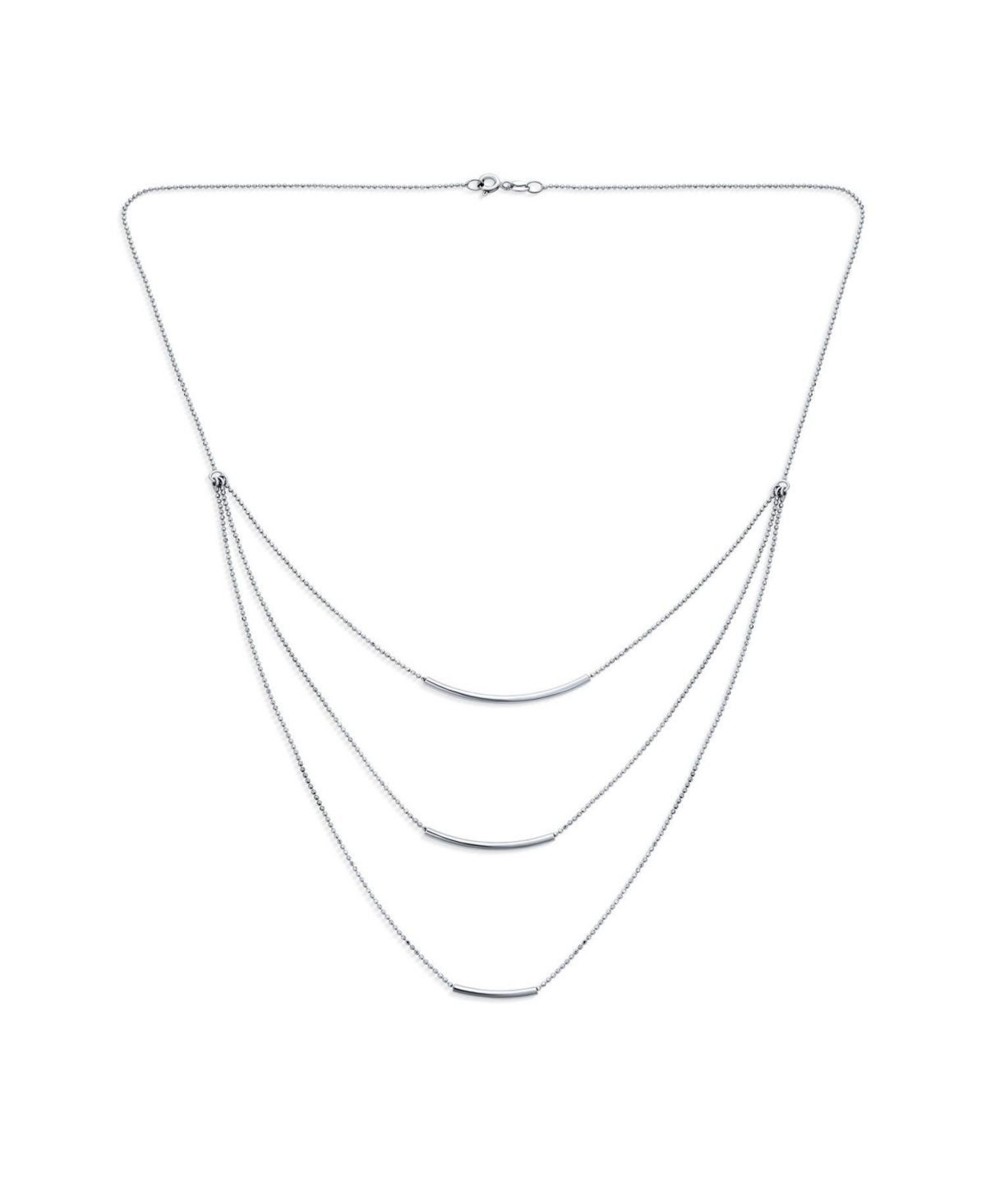 Click here for Bling Jewelry Layered Multi Triple Strand Chain Cu... prices