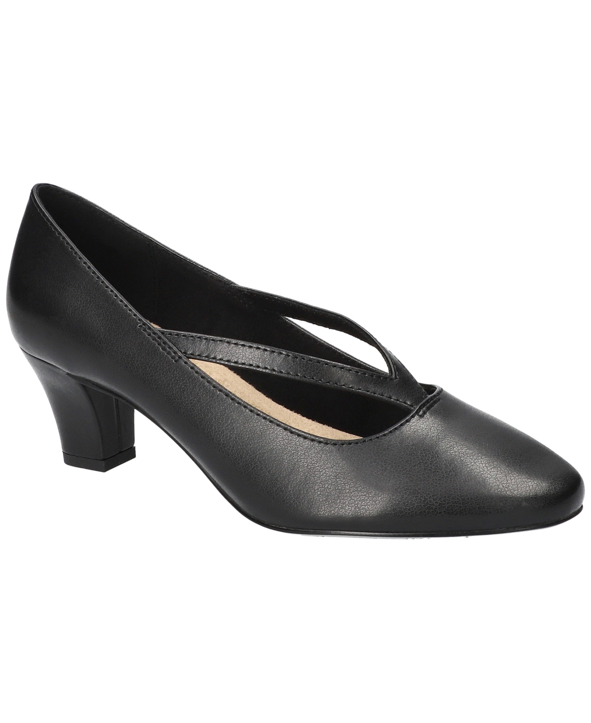 Click here for Easy Street Womens Culver Slip-On Pumps - Black prices
