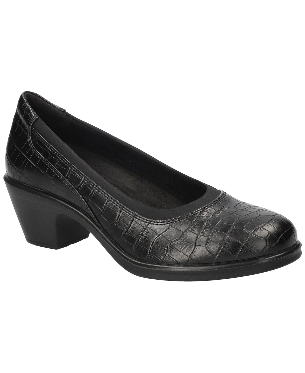 Click here for Easy Street Womens Chyler Slip-On Pumps - Black Cr... prices