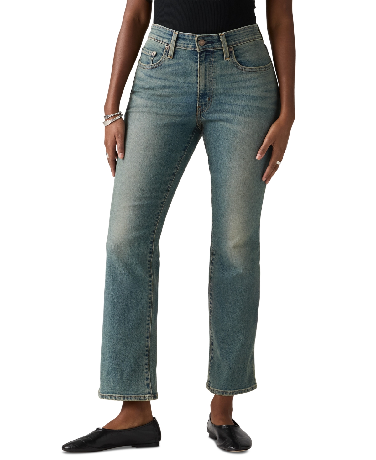 Click here for Levis Womens 725 High-Rise Kick Boot Jeans - You S... prices