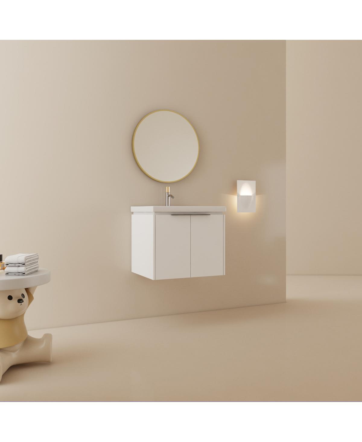 Click here for Sillysis 24 Inch Wall Mounted Bathroom Vanity with... prices