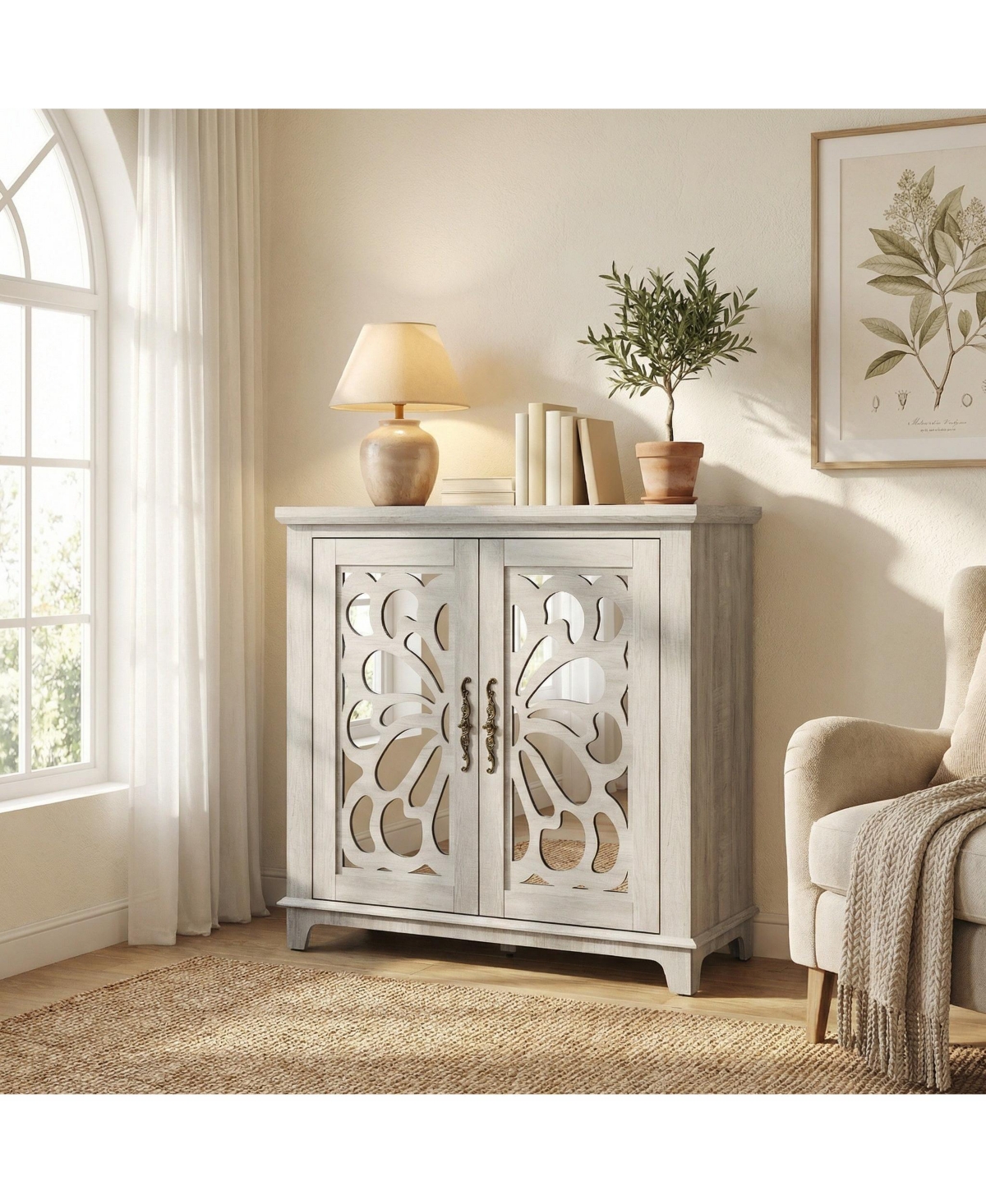 Click here for Sailvan Elegant Sideboard with 2 Acrylic Mirrored... prices