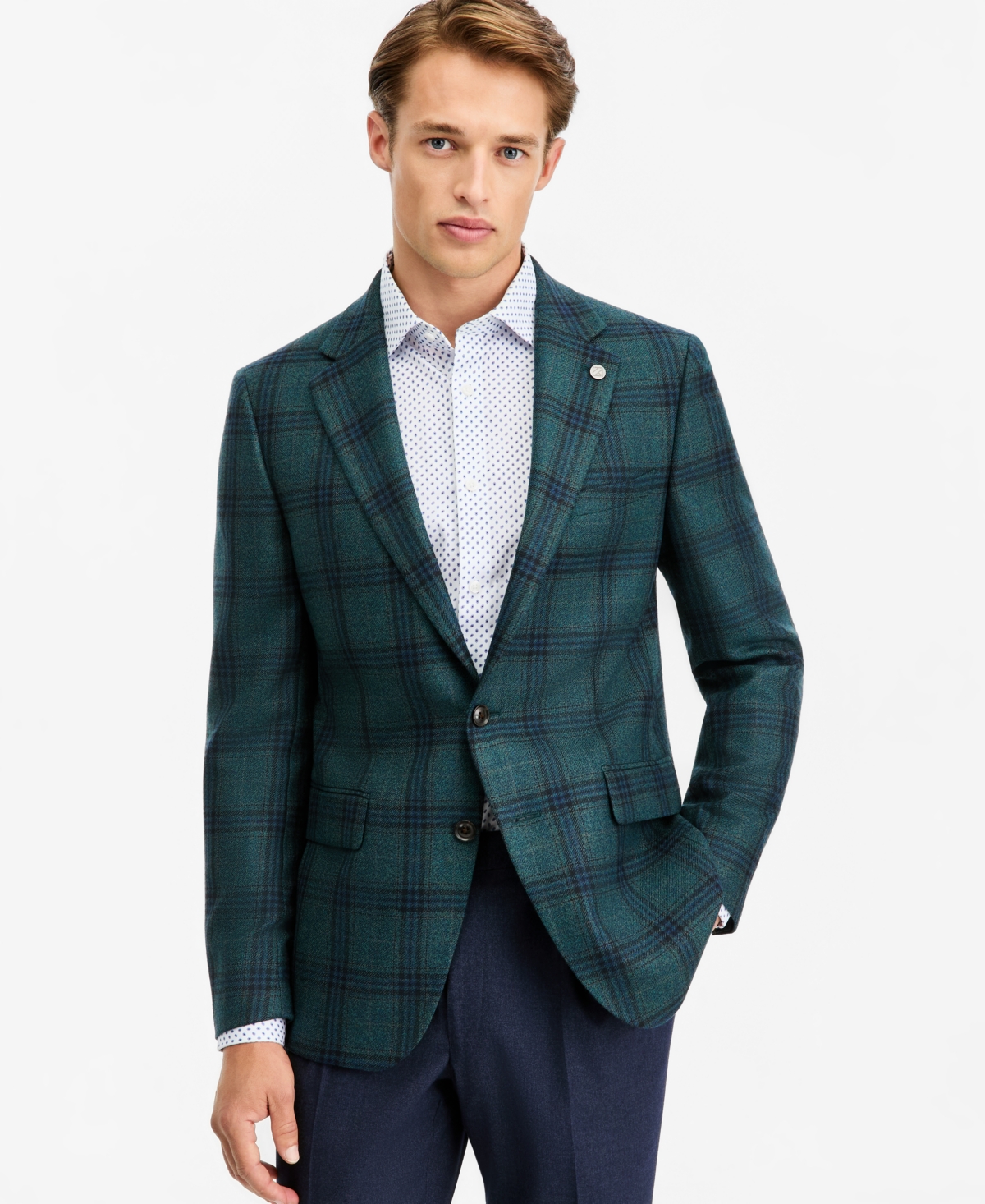 Click here for Ted by Ted Baker Mens Modern-Fit Wool-Blend Sport... prices