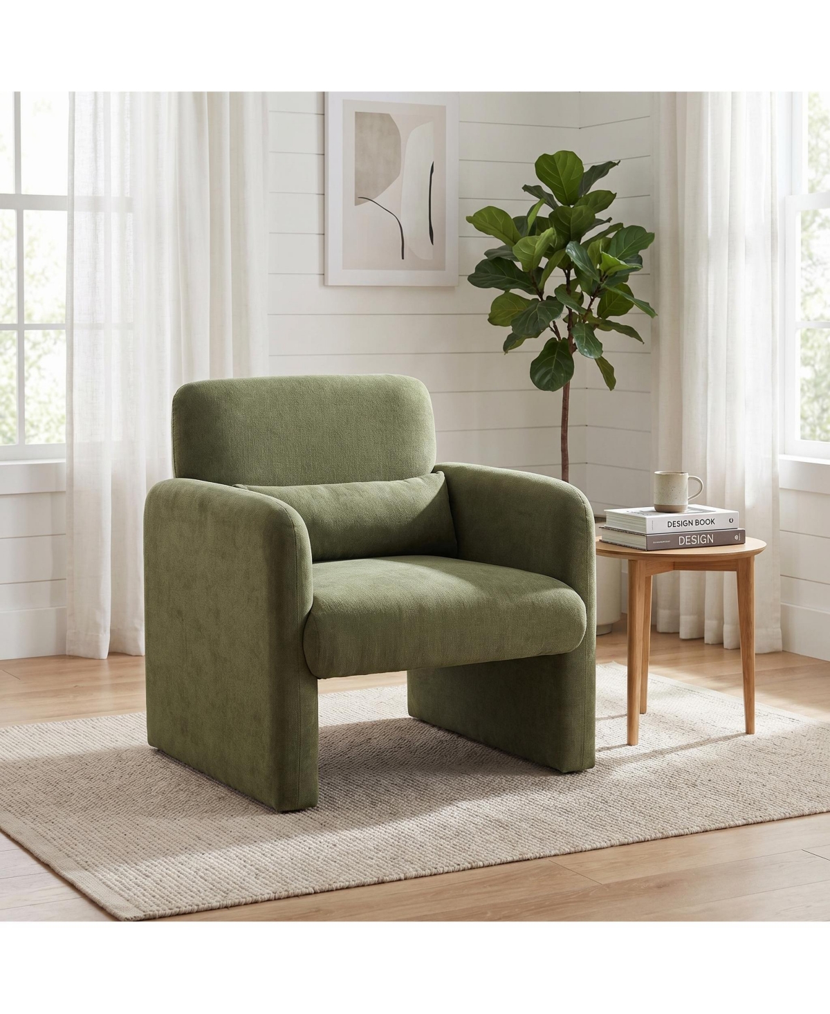 Click here for homfan Modern Accent Chair with Chenille Upholster... prices