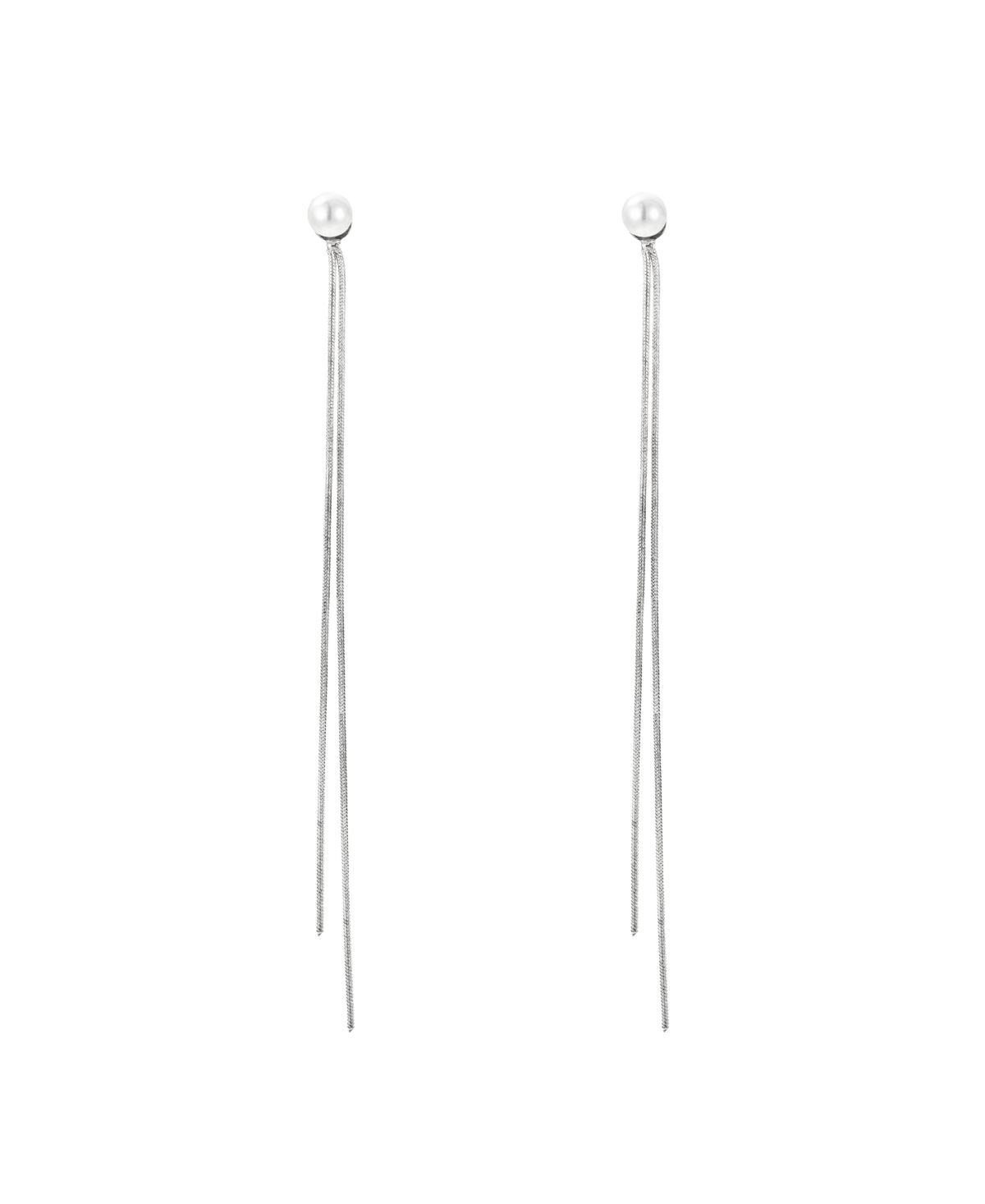 Click here for Untamed Petals Viola Modern Pearl Drop - Silver prices