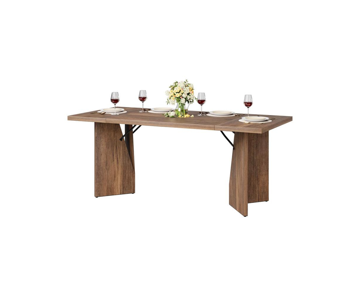 Click here for gaomon 6-Person Rectangular Dining Table with V-Le... prices