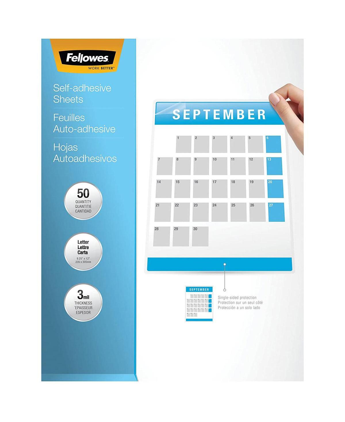 Click here for Fellowes Self Adhesive Laminating Sheets  3mil Let... prices