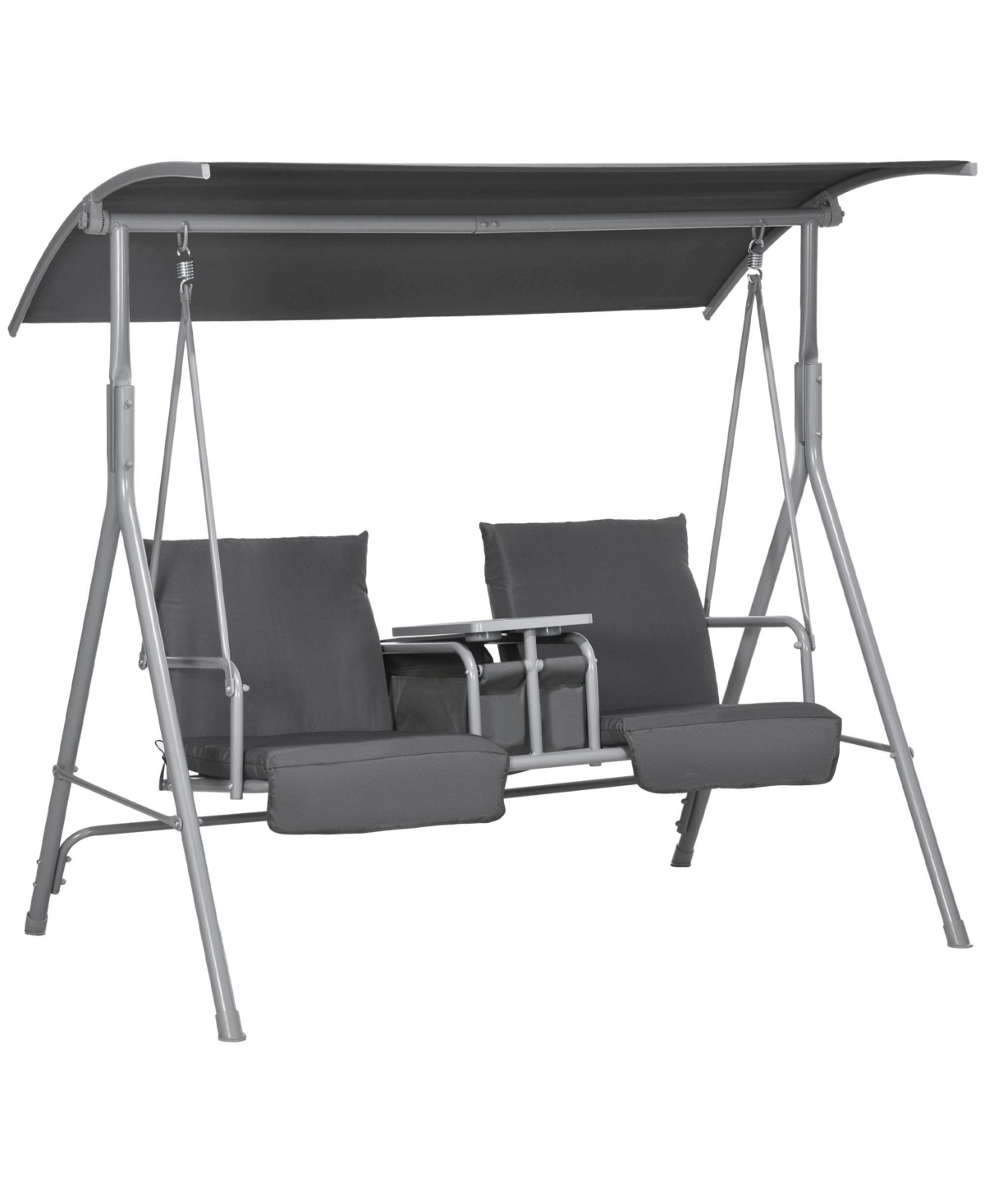 Click here for Outsunny 2 Person Porch Swing with Canopy  Table... prices