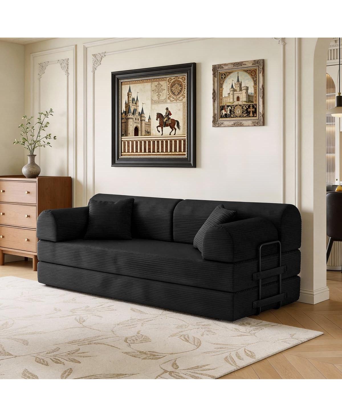 Click here for Maison Boucle 78.74 Corduroy Convertible Sleeper S... prices