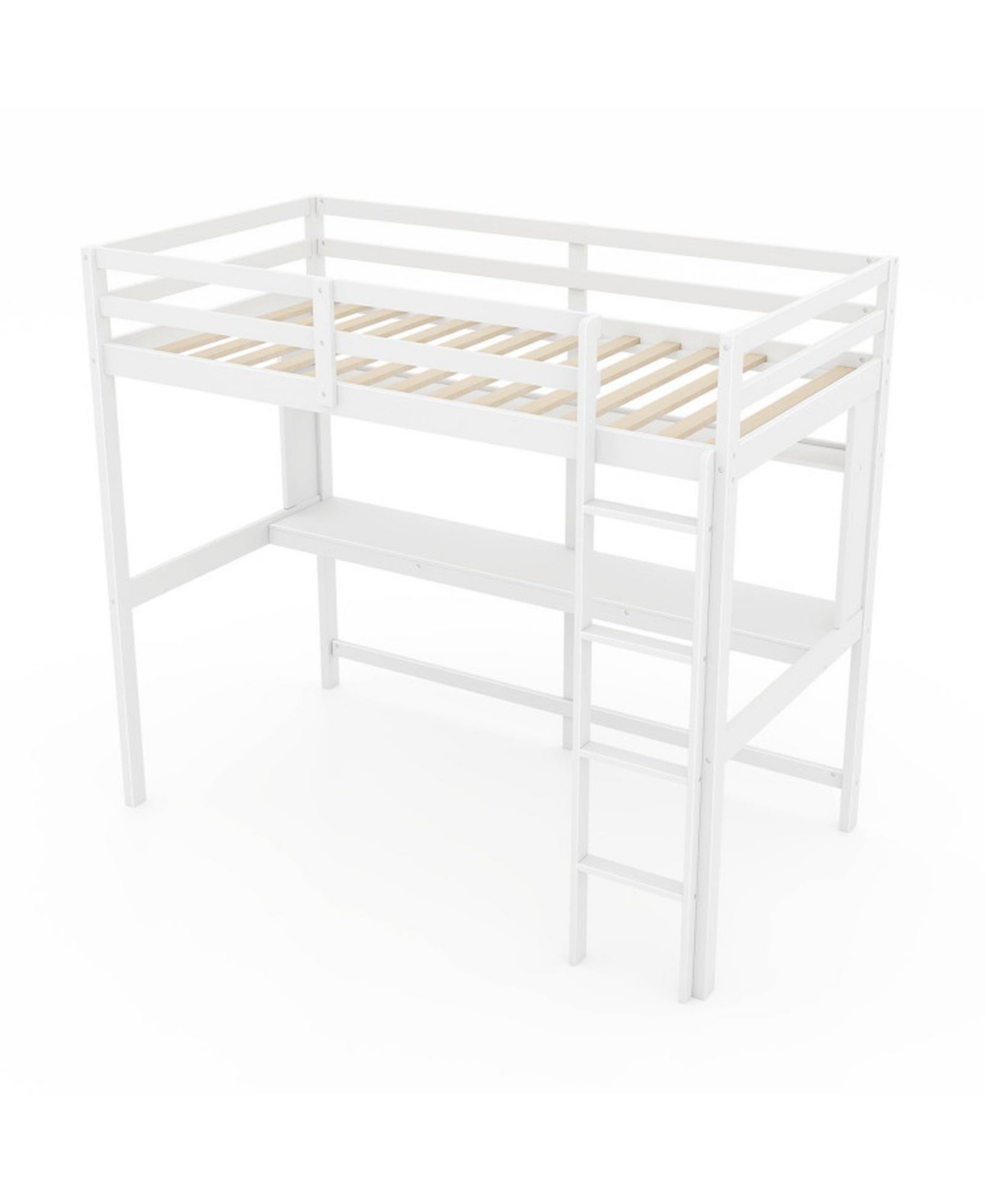 Click here for Gouun Twin Kids Loft Bed with Built-In Desk and St... prices