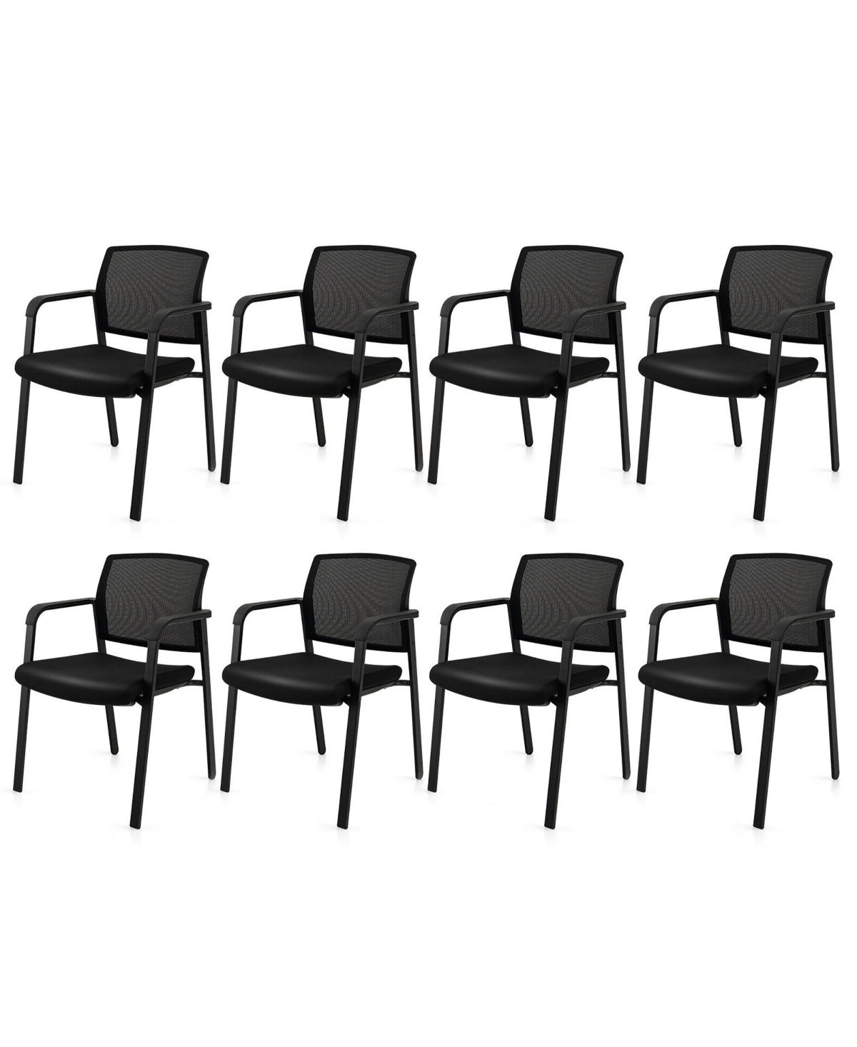 Click here for Gymax 8-Pack Office Conference Chair Set Mesh Gues... prices
