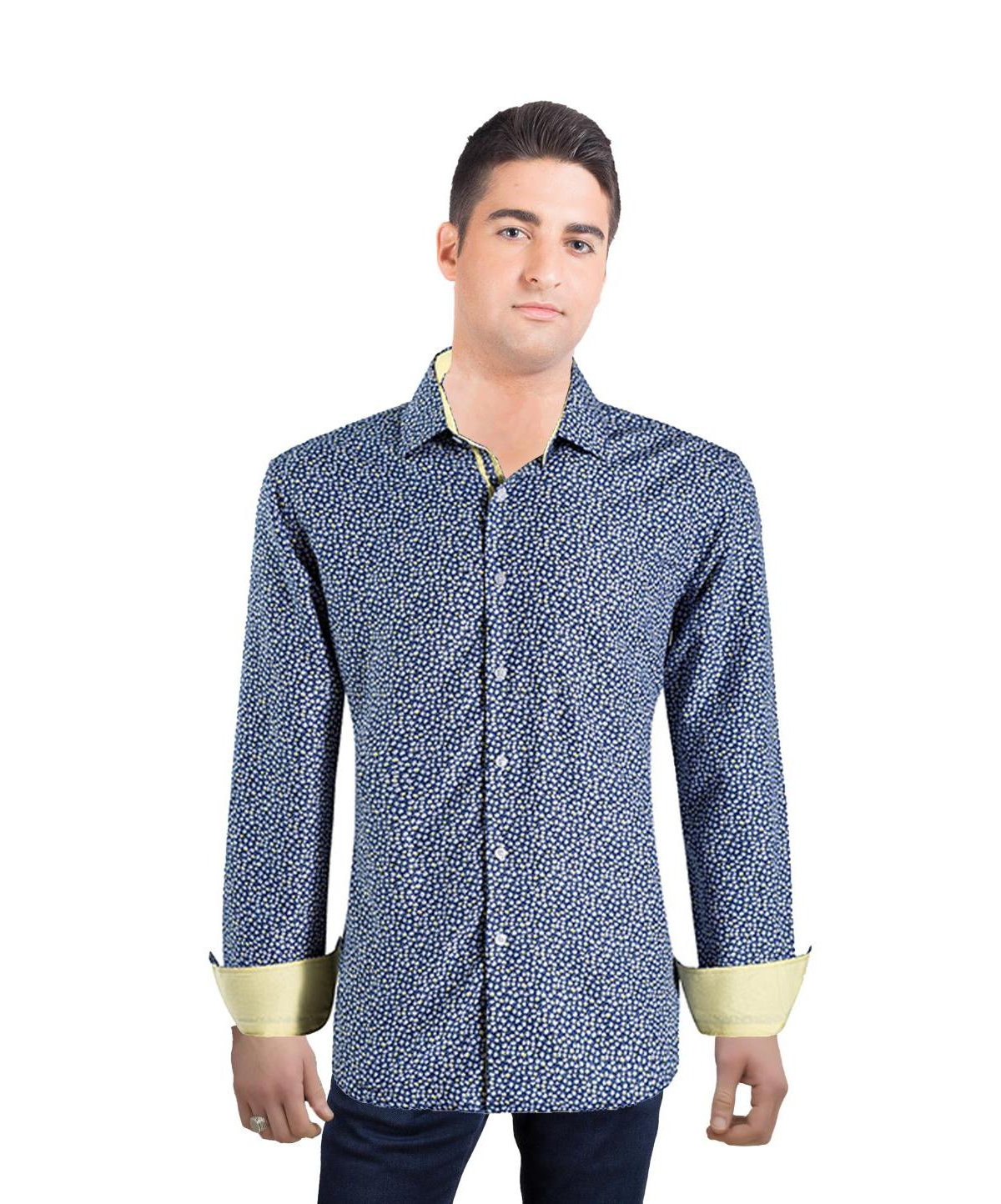 Click here for Elie Balleh Mens Slim Fit Floral Button-Down Shirt... prices