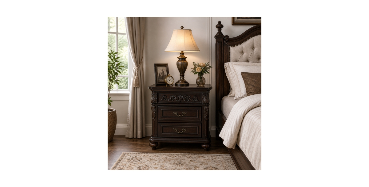 Click here for Lucky One 28 Width Solid Wood 3-Drawer Nightstand... prices
