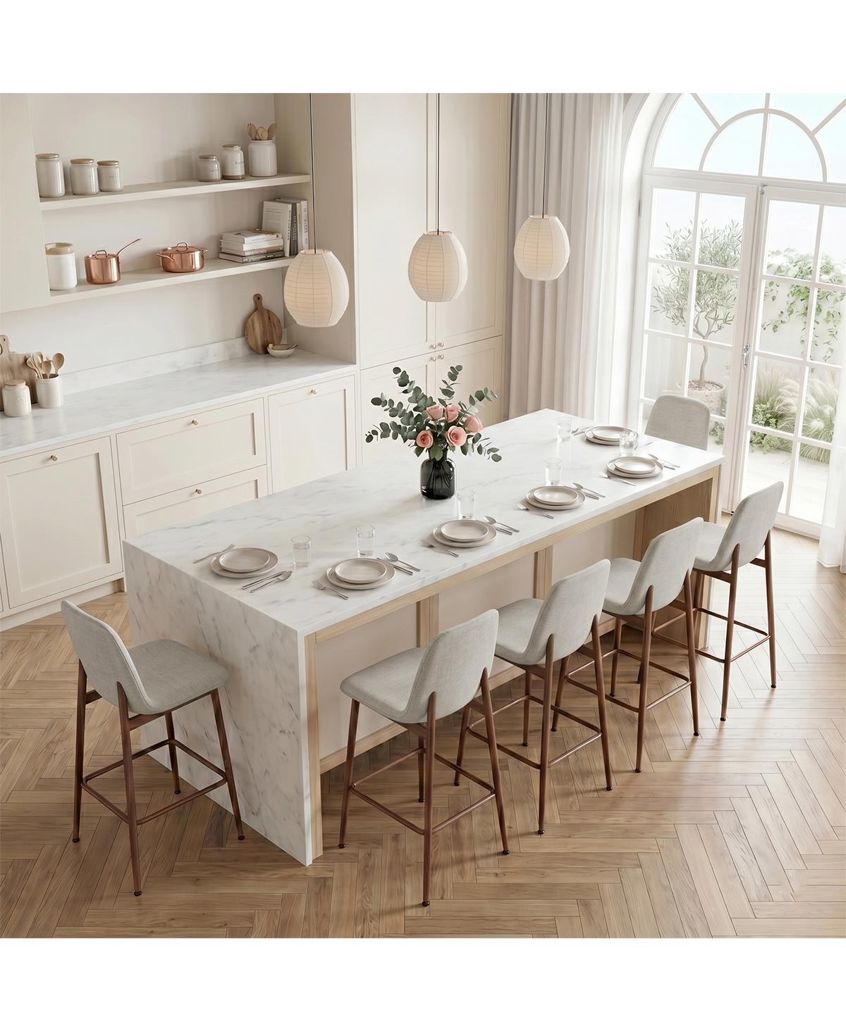 Click here for Maison Boucle Set of 6 Counter Height Stools with... prices