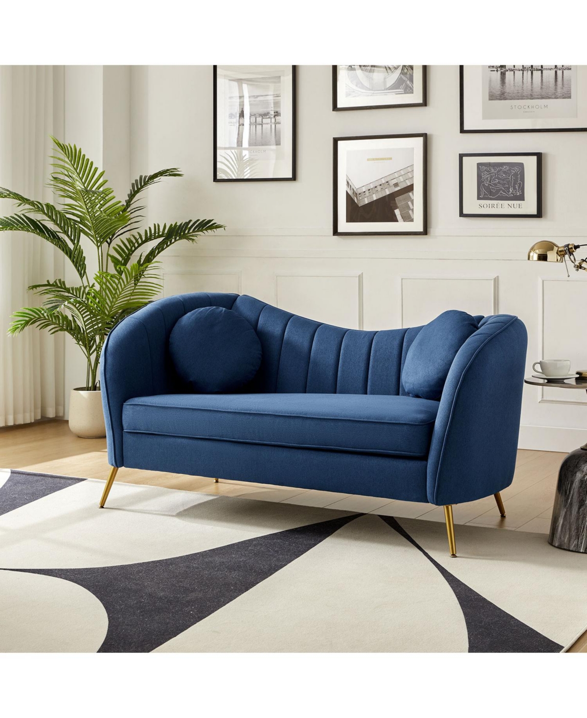 Click here for Hulala Home Sidwell Upholstered 64.6 Loveseat - Na... prices