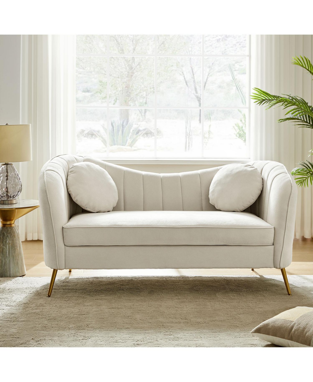Click here for Hulala Home Sidwell Upholstered 64.6 Loveseat - Be... prices