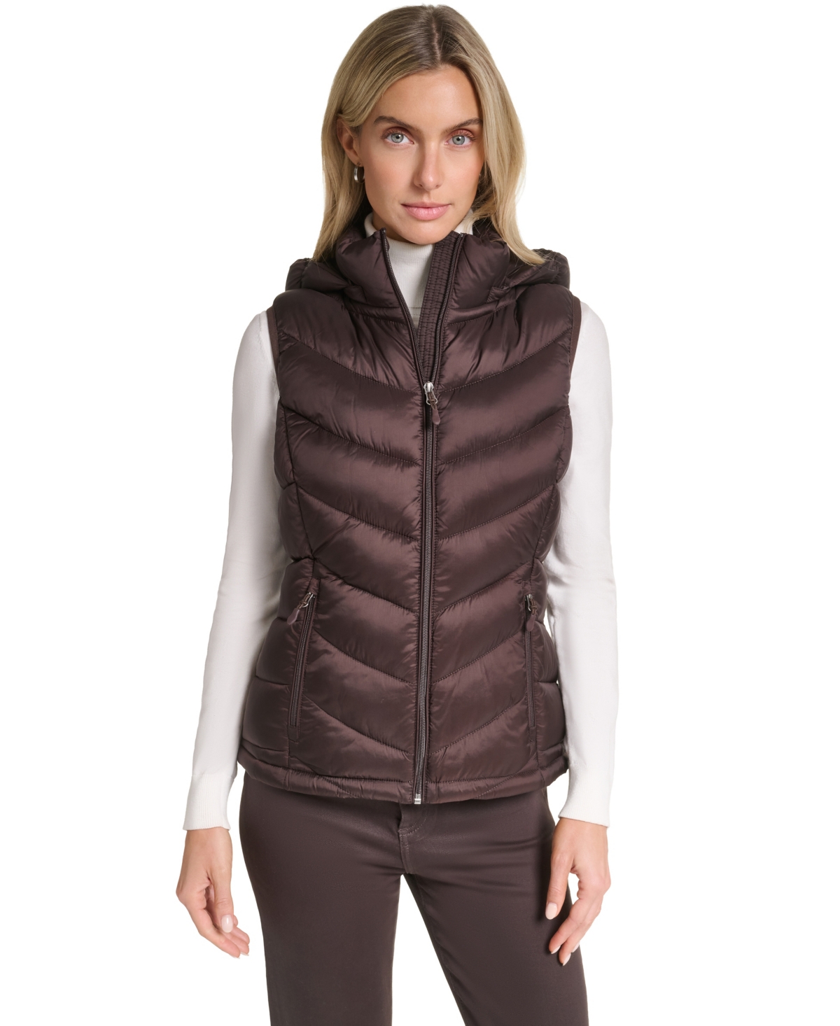 Click here for Charter Club Womens Packable Hooded Puffer Vest  C... prices