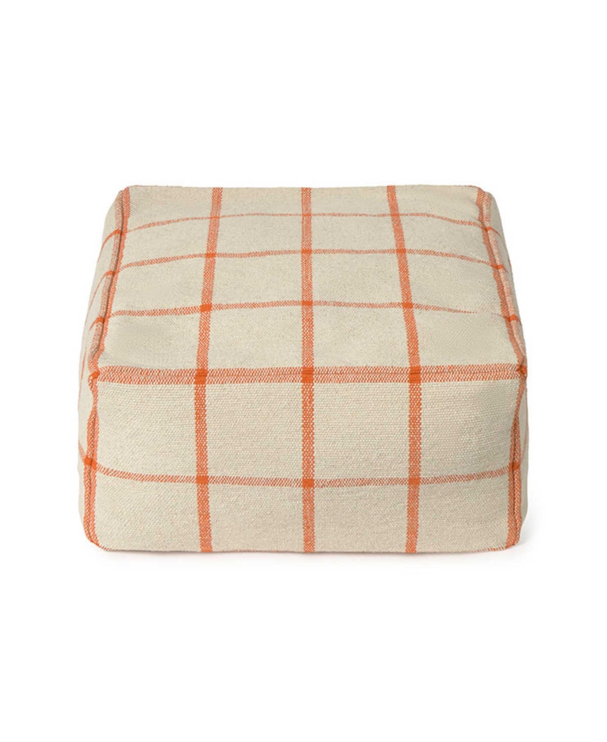 Click here for Lorena Canals Pouf Geo Block - Natural  terracota prices