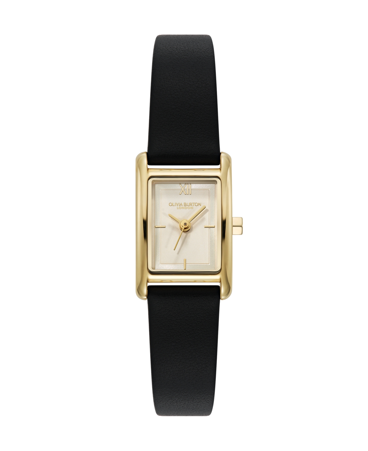 Click here for Olivia Burton Womens Mini Grove Black Leather Stra... prices