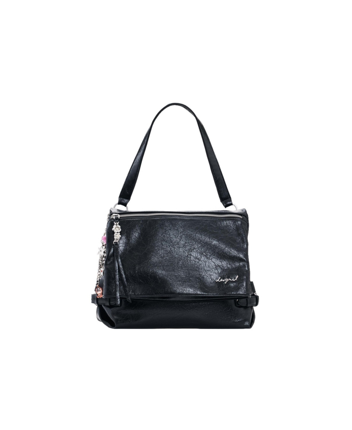 Click here for Desigual Womens Medium Faux Leather Backpack - Bla... prices