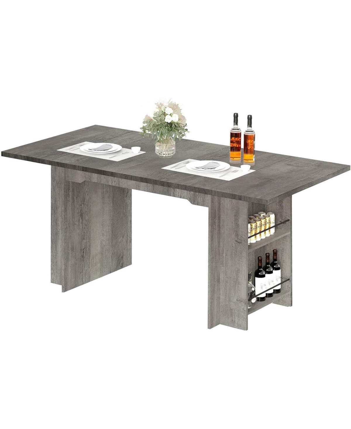 Click here for gaomon Farmhouse Dining Table for 6  63 Inch Solid... prices