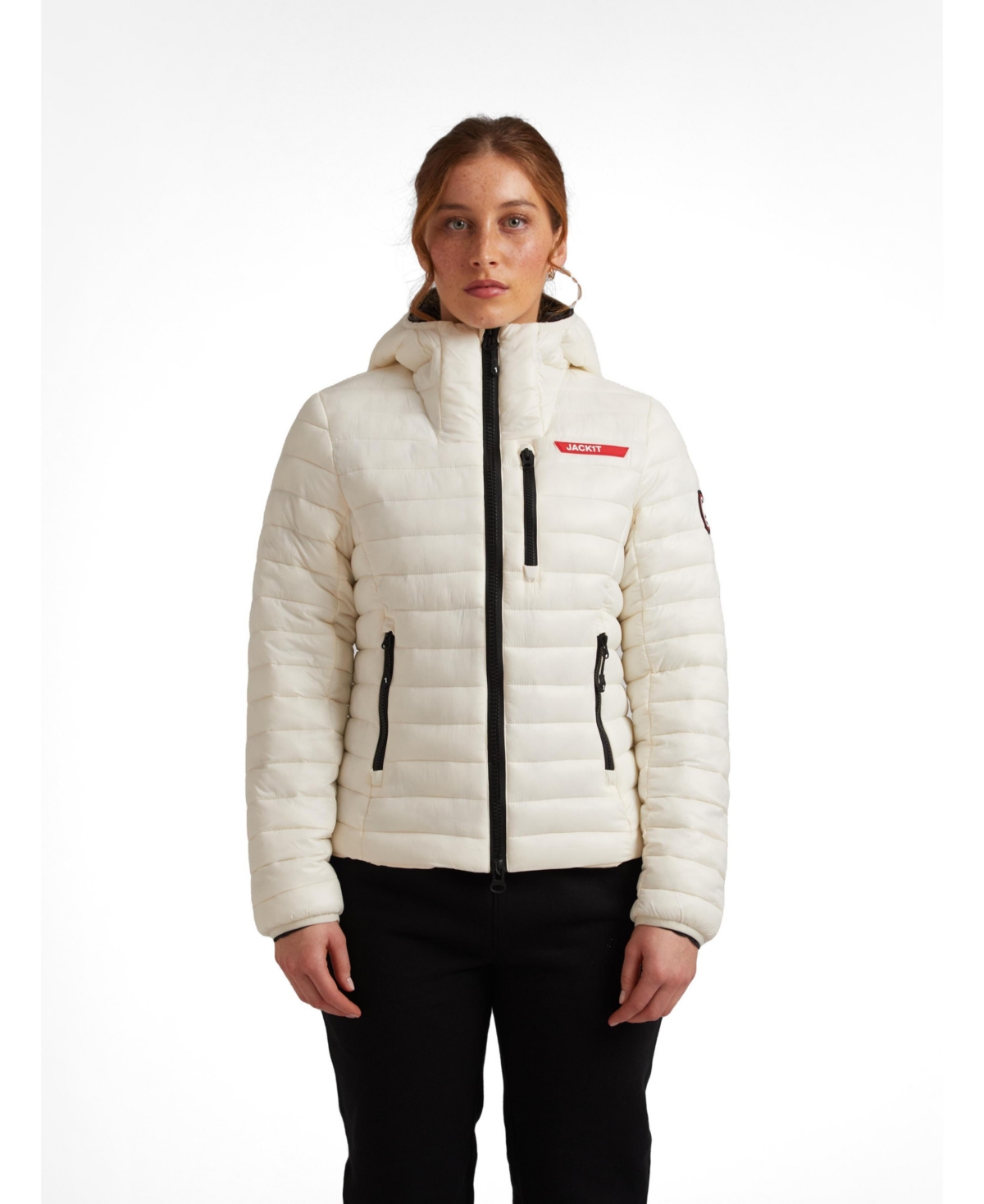 Click here for JACK1T Womens Satell1Te Padded Hooded Jacket - Vin... prices