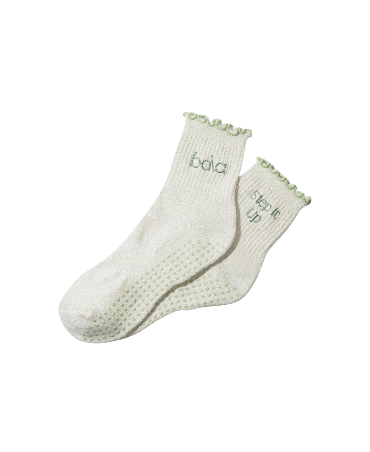 Click here for Bala Womens Frilly Socks - Sage prices